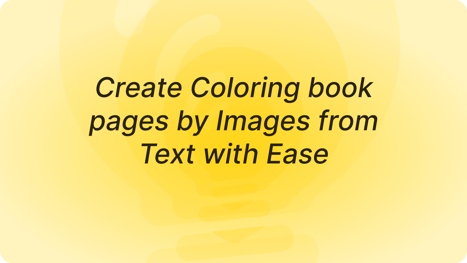 Create Coloring book pages by Images from Text with Ease - Dzine Blog